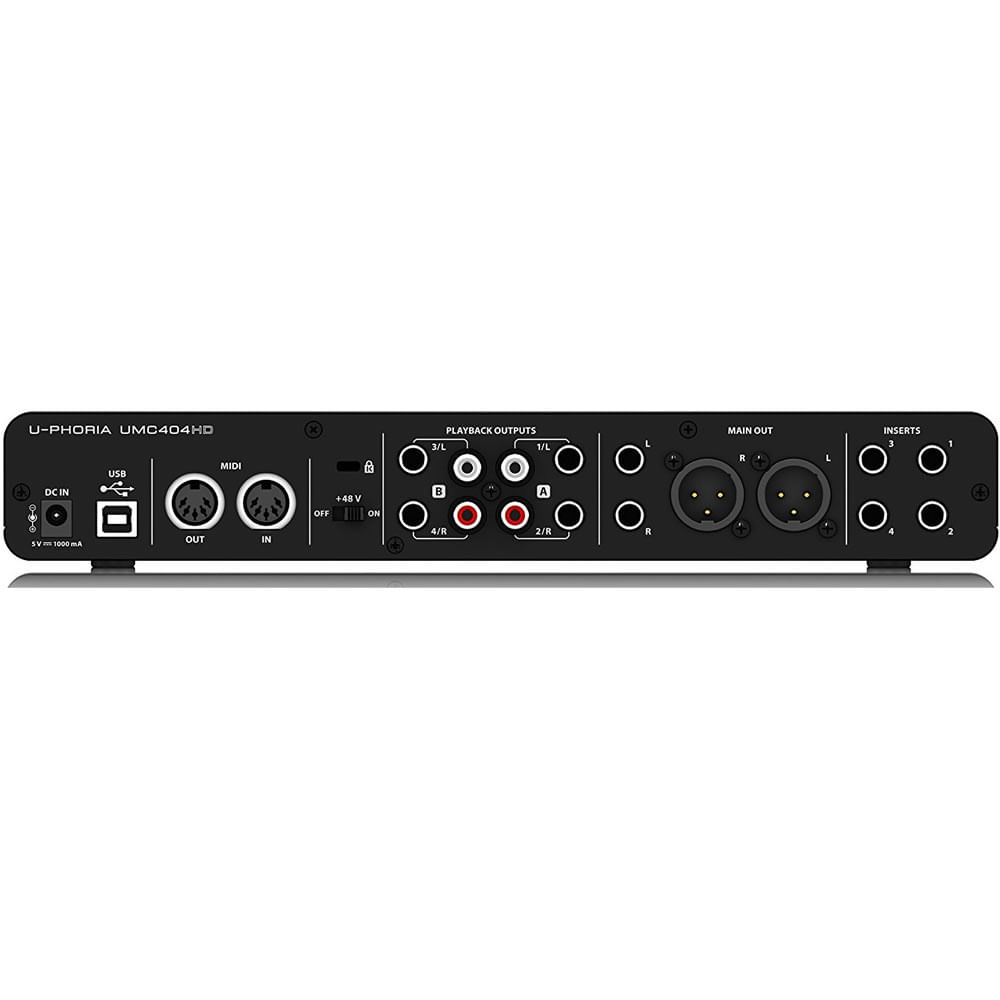 Interface Behringer Umc404Hd 4X4 / 192 Khz