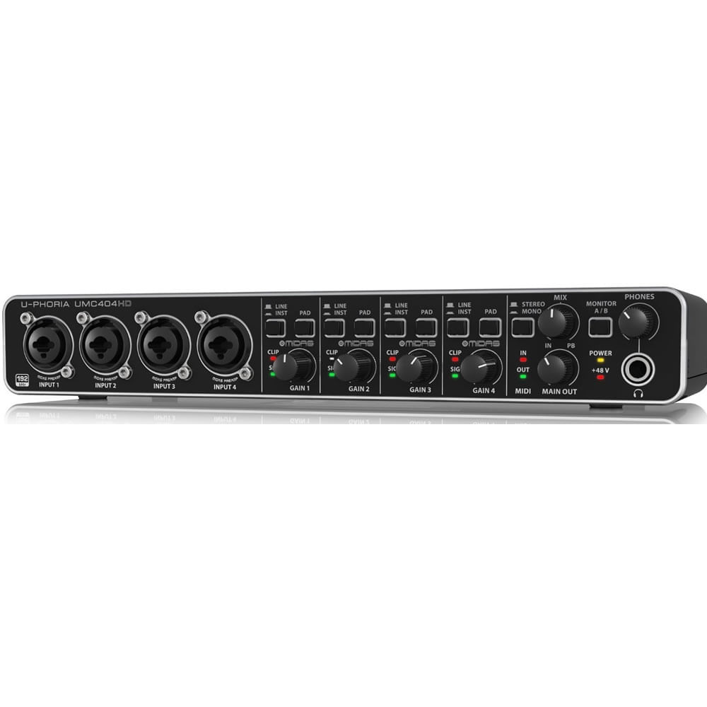 Interface Behringer Umc404Hd 4X4 / 192 Khz