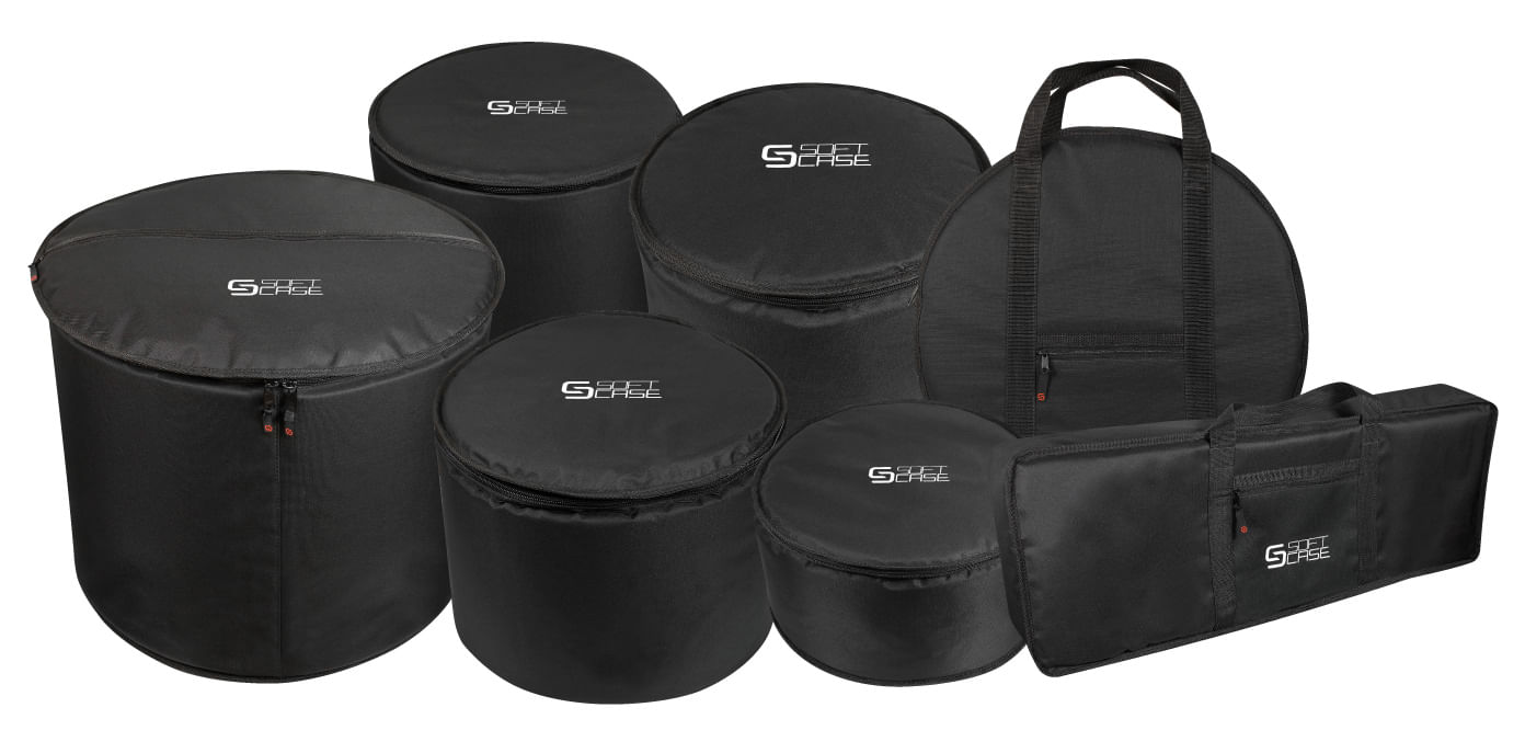 BAG DE BATERIA SOFT CASE START COM 7 PEÇAS