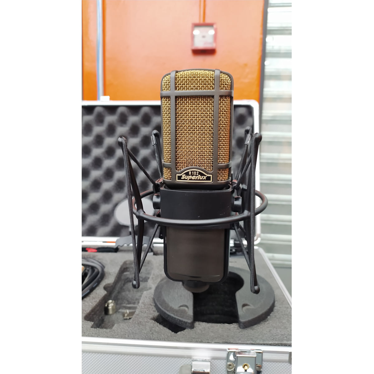 MICROFONE SUPERLUX R102 GRAVAÇÃO CONDENSADOR FITA CLÁSSICA PARA ESTUDIO