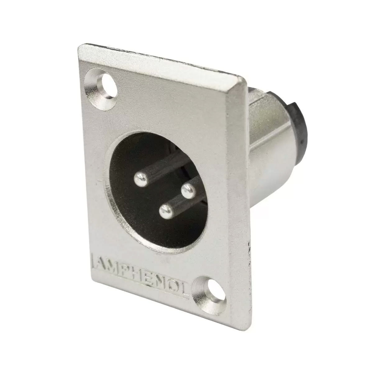 Conector Amphenol XLR Macho Painel AC3MMP Metal